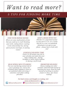 Find More Time to Read – Sarah Anne Carter